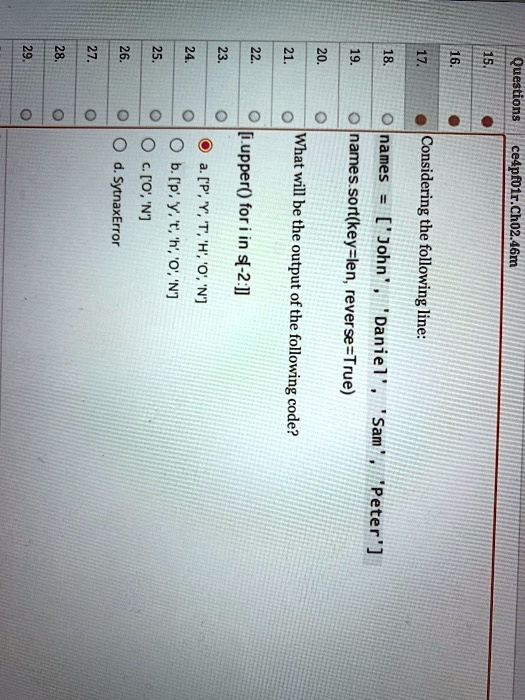 Solved Texts 27 26 25 24 23 21 20 19 Questions Syntaxerror 3826