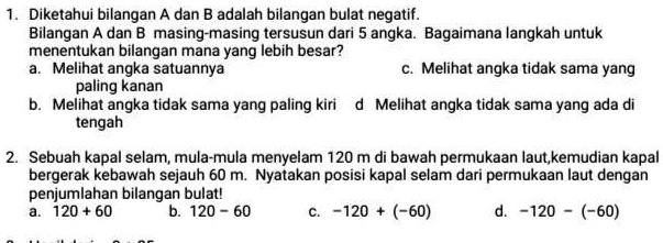 SOLVED: Tolong dijawab segera Diketahui bilangan dan B adalah bilangan ... SOLVED: Tolong dijawab segera Diketahui bilangan dan B adalah bilangan ...