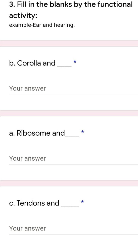 SOLVED: 'please solve this correctly 3. Fill in the blanks by the ...
