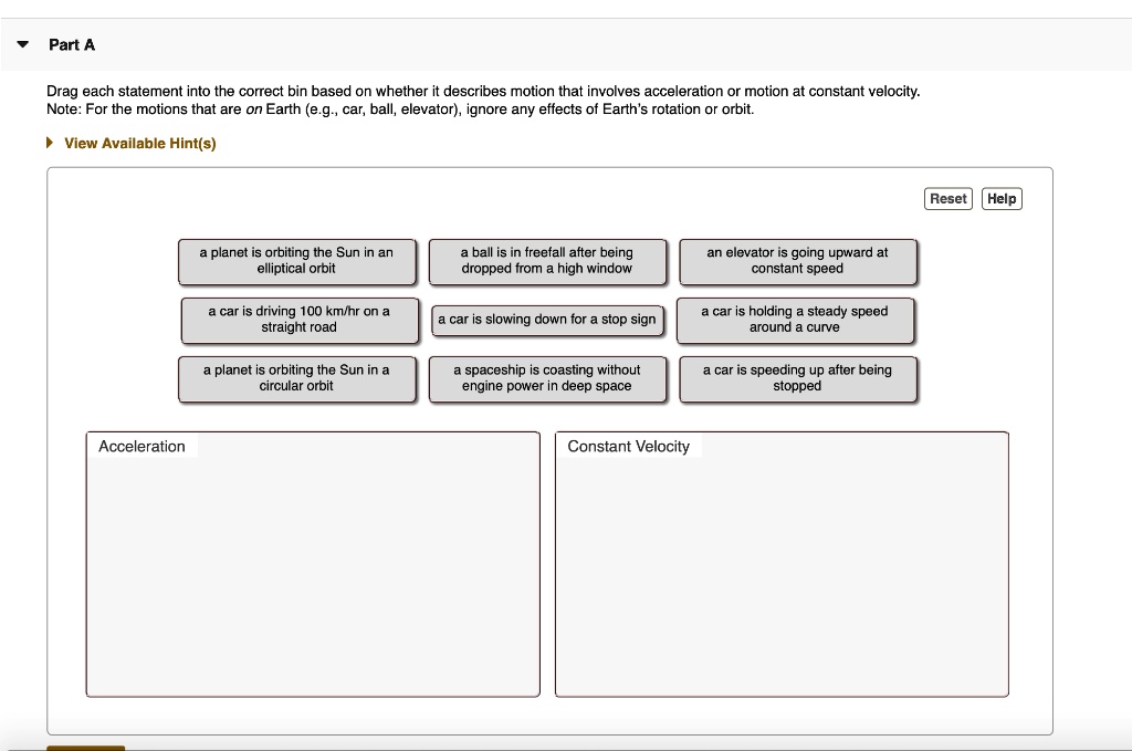 SOLVED: Drag each statement into the correct bin based on whether it ... SOLVED: Drag each statement into the correct bin based on whether it ...