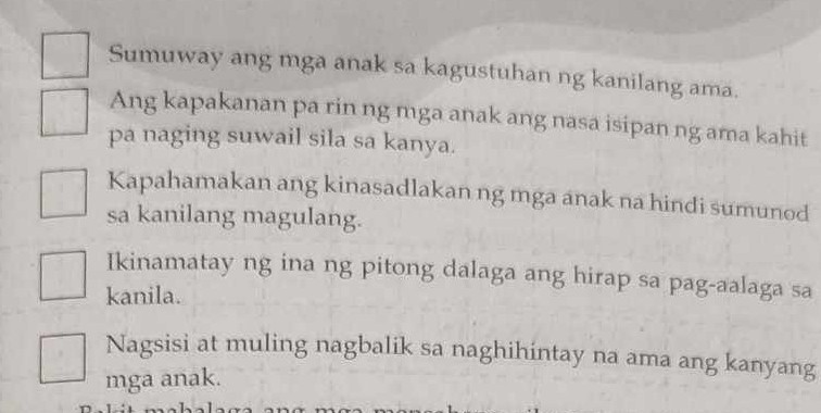 Sumuway ang mga anak sa kagustuhan ng kanilang ama. Ang kapakanan pa ...