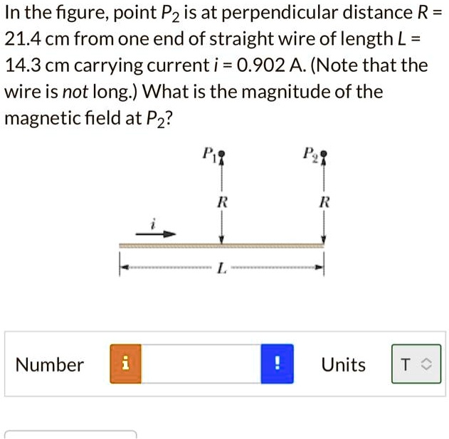 SOLVED: In the figure,point P is at perpendicular distance R= 21.4cm ...