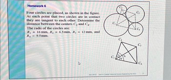 please complete in matlab command code homework 6 four circles are ...