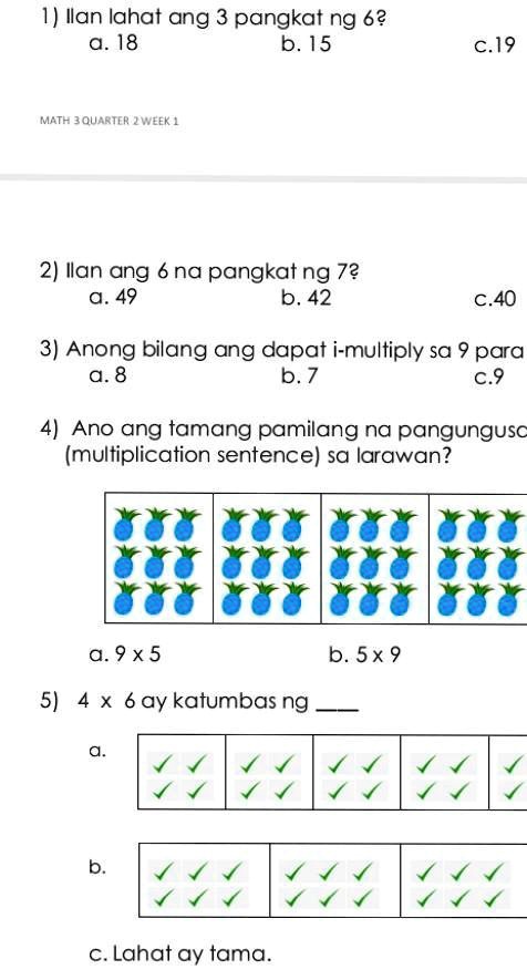 SOLVED: Please answer po, I need it now. Please answer po. 1) Ilan ...