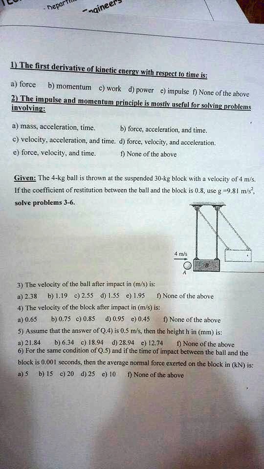 SOLVED: The first derivative of kinetic energy with respect to time is ...