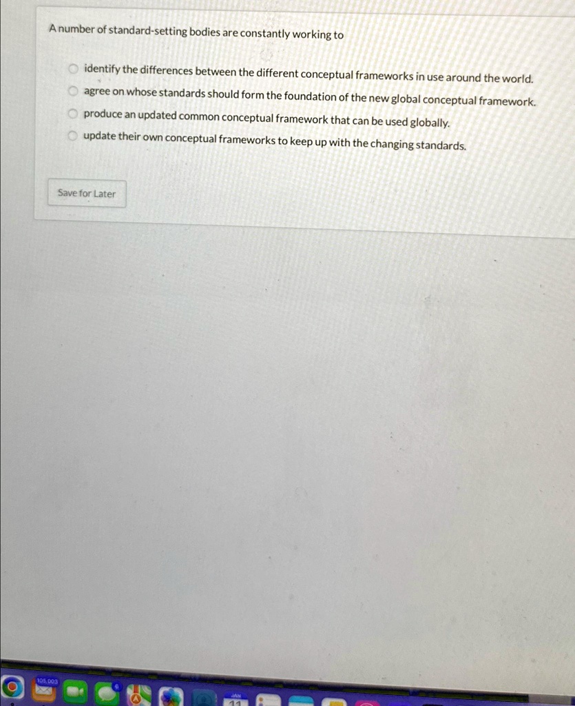 A number of standard-setting bodies are constantly working to identify ...