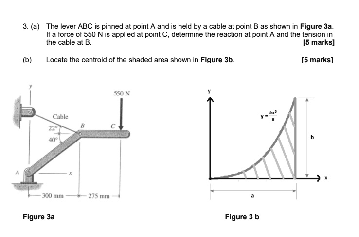 SOLVED: Please Answer Question #3 a.) and b.) ASAP 3. (a) The lever ABC ...