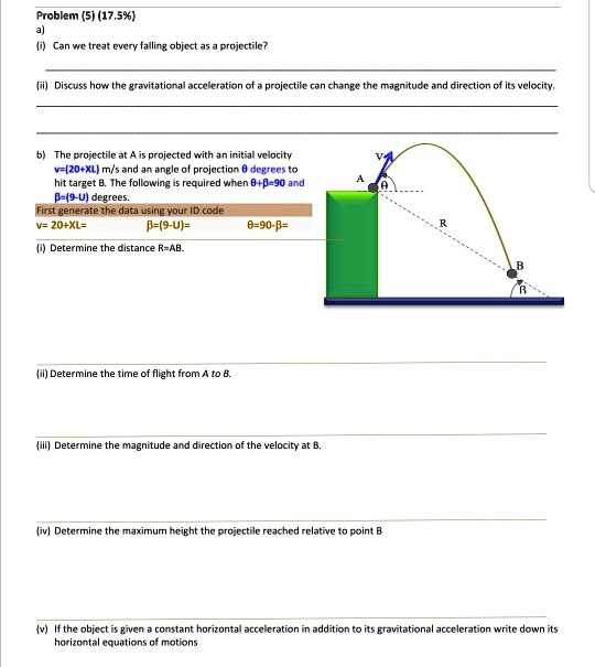 SOLVED: Problem (5)(17.5%): a) Can we treat every falling object as a ...