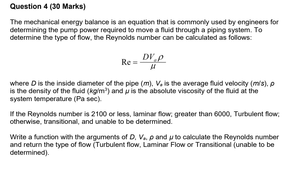 Mechanical Energy Equation