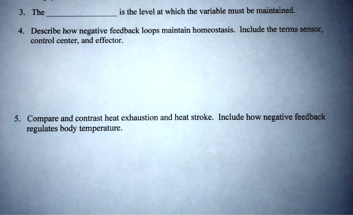 SOLVED: The is the level at which the variable must be maintained ...