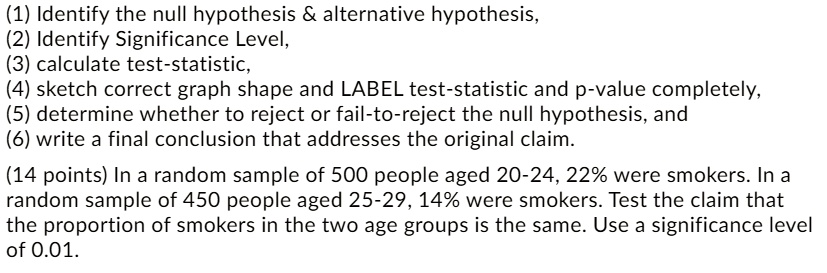 SOLVED: (1) Identify the null hypothesis alternative hypothesis (2 ...