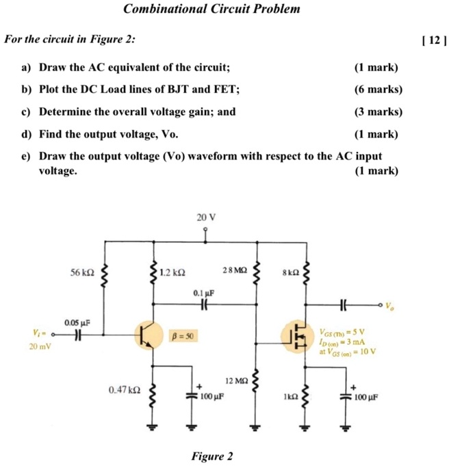 Solved Text Electronic Devices And Circuit Theory Combinational Circuit Problem For The