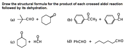 SOLVED: Draw the structural formula for the product of each crossed ...