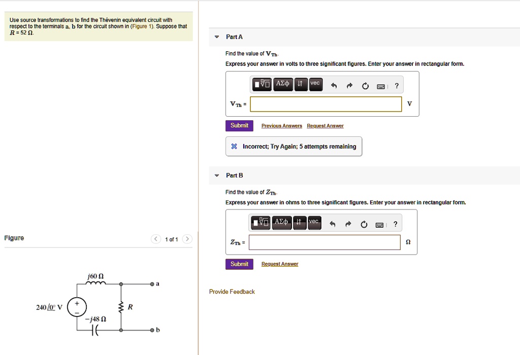 Solved Use Source Transformations To Find The Thevenin Equivalent Circuit With Respect To The 