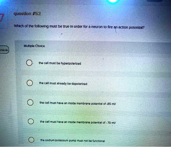 SOLVED: question #52 Which of the following must be true In order for a ...