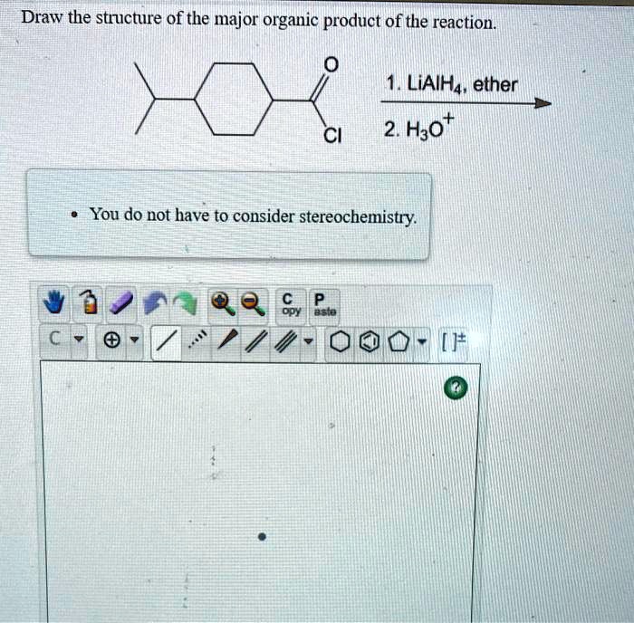 SOLVED: Draw the structure of the major organic product of the reaction ...