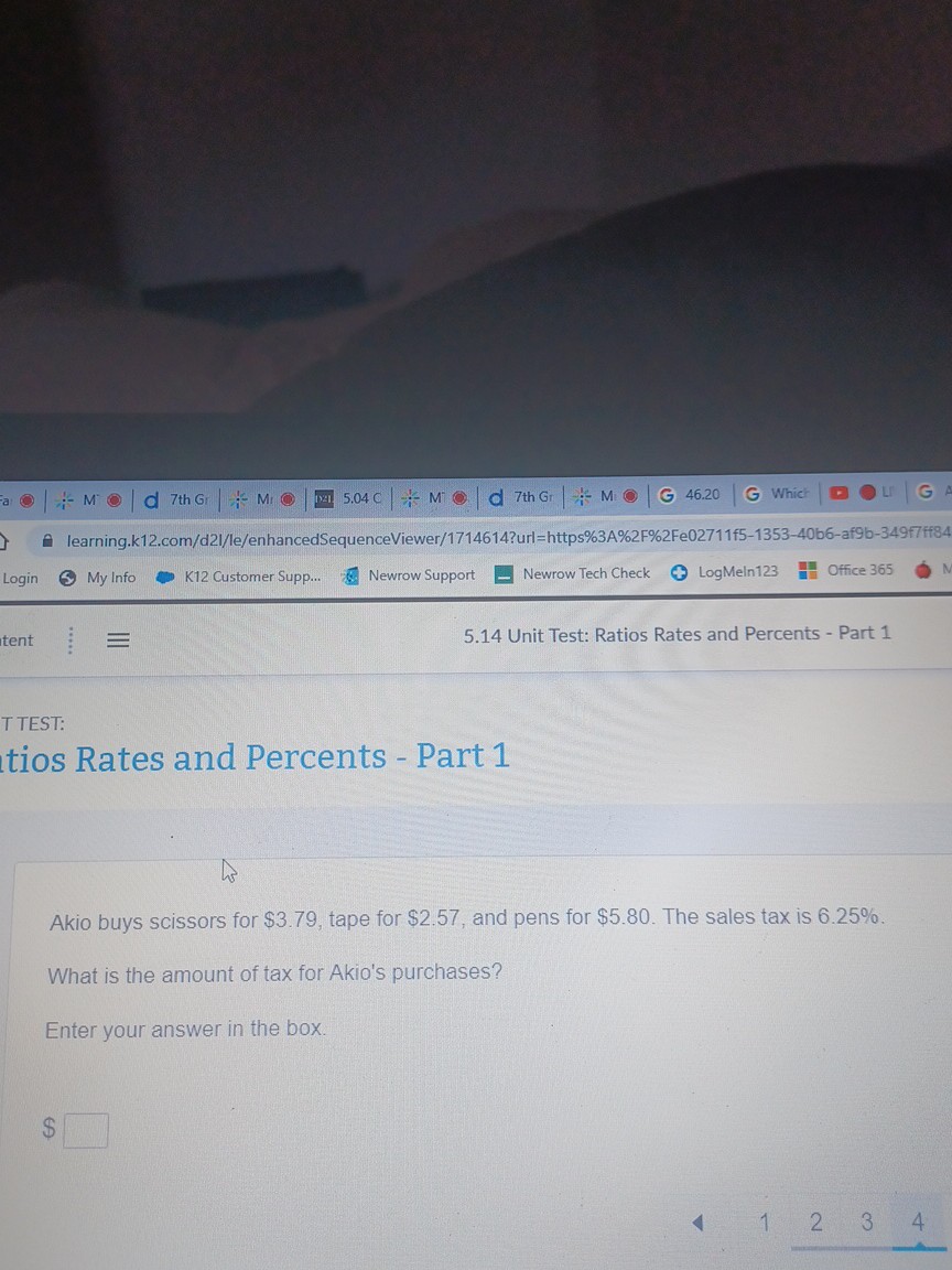 SOLVED: TTEST: tios Rates and Percents - Part 1 Akio buys scissors for ...