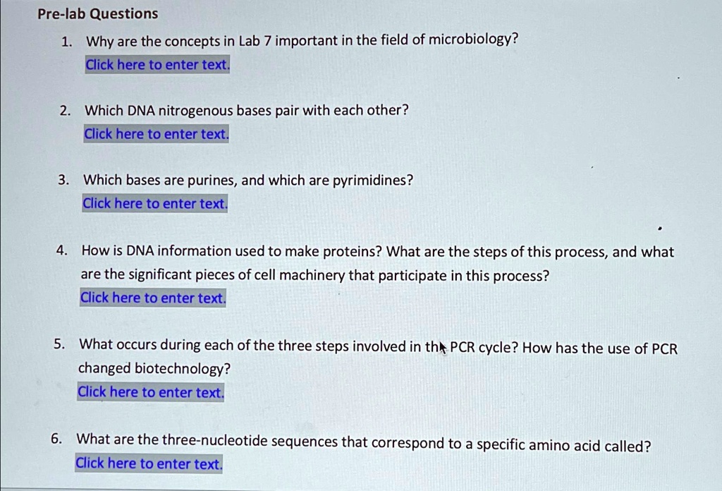 Pre-lab Questions 1. Why are the concepts in Lab 7 important in the ...