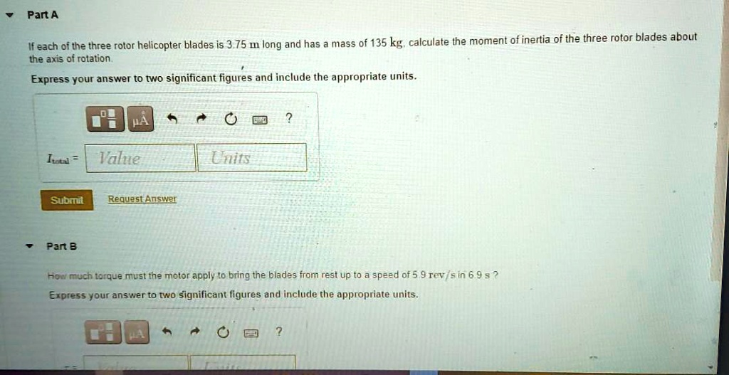pan a if each of the three rotor helicopter blades is 375 m long and ...