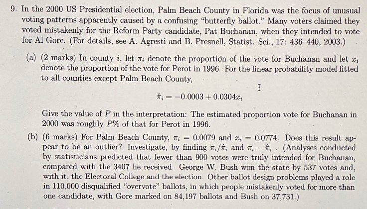 9 in the 2000 us presidential election palm beach county in florida was ...