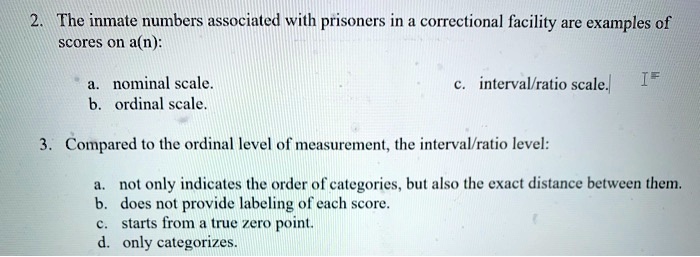 SOLVED: The inmate numbers associated with prisoners in a correctional ...