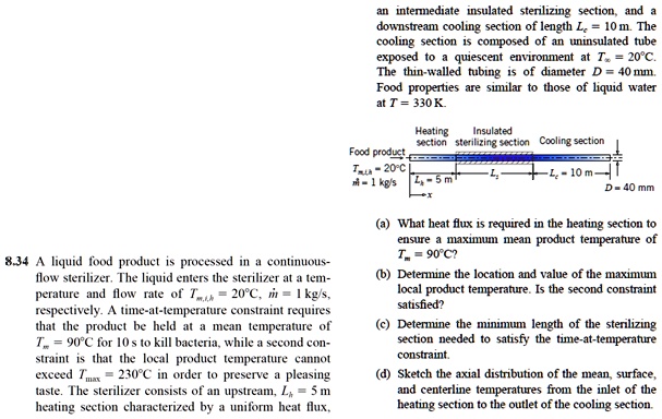 SOLVED: An intermediate insulated sterilizing section and a downstream ...