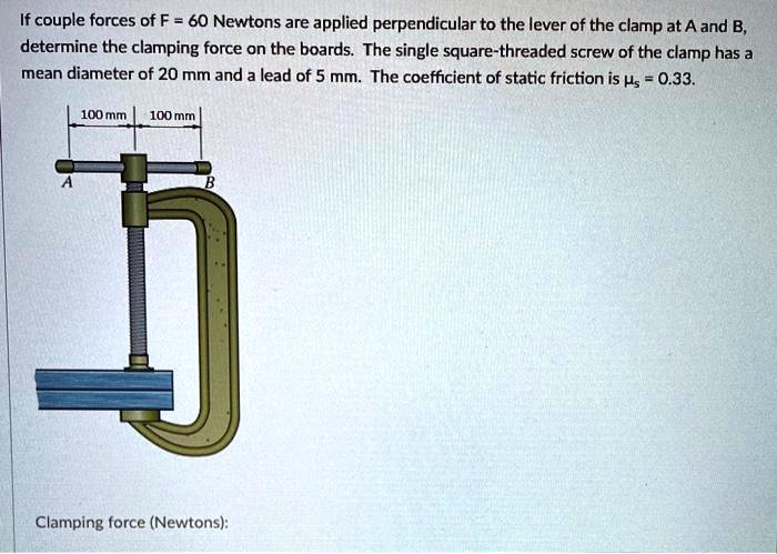 statics please provide all steps if couple forces of f60 newtons are ...