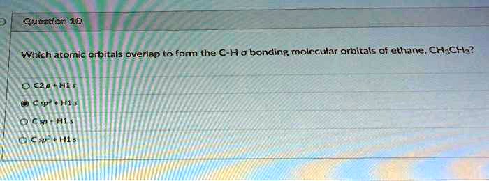 Solved Which Atomic Orbitals Overlap To Form The Ïƒ Ï€ Bonding