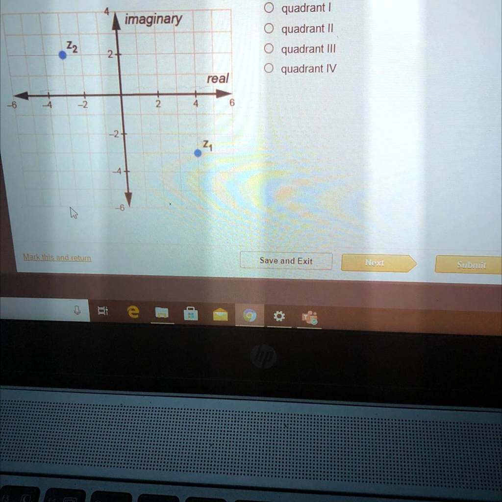 [GET ANSWER] imaginary Z2 real Z1 O quadrant I O quadrant II O quadrant III O quadrant IV
