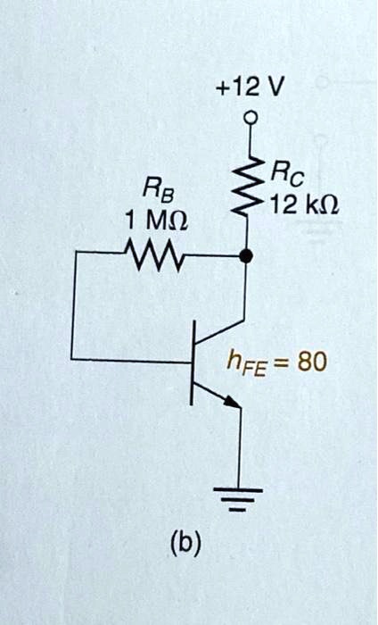 SOLVED: Determine the values of Icq and Vceq for the circuit shown in Figure 19.54b. +12 V Rc ...