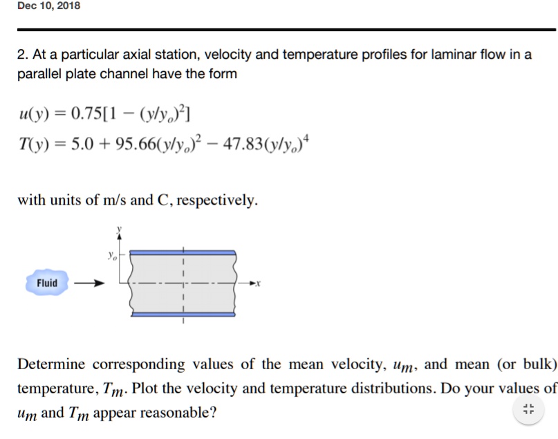 dec 10 2018 2 at a particular axial station velocity and temperature profiles for laminar flow ...