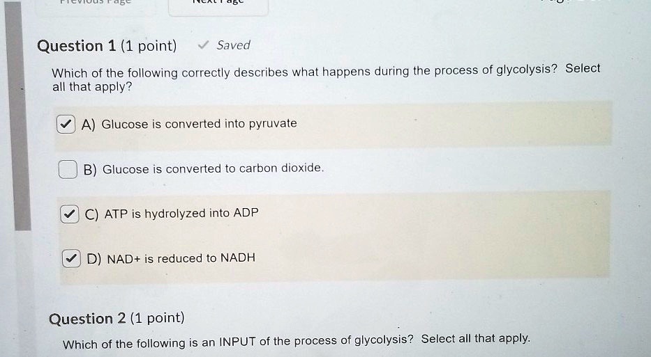 SOLVED: Question 1 (1 point) Saved Which of the following correctly ... SOLVED: Question 1 (1 point) Saved Which of the following correctly ...