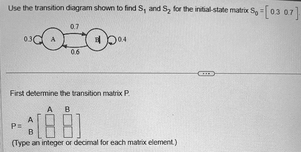 SOLVED: Texts: Use the transition diagram shown to find S₁ and S₂ for ...