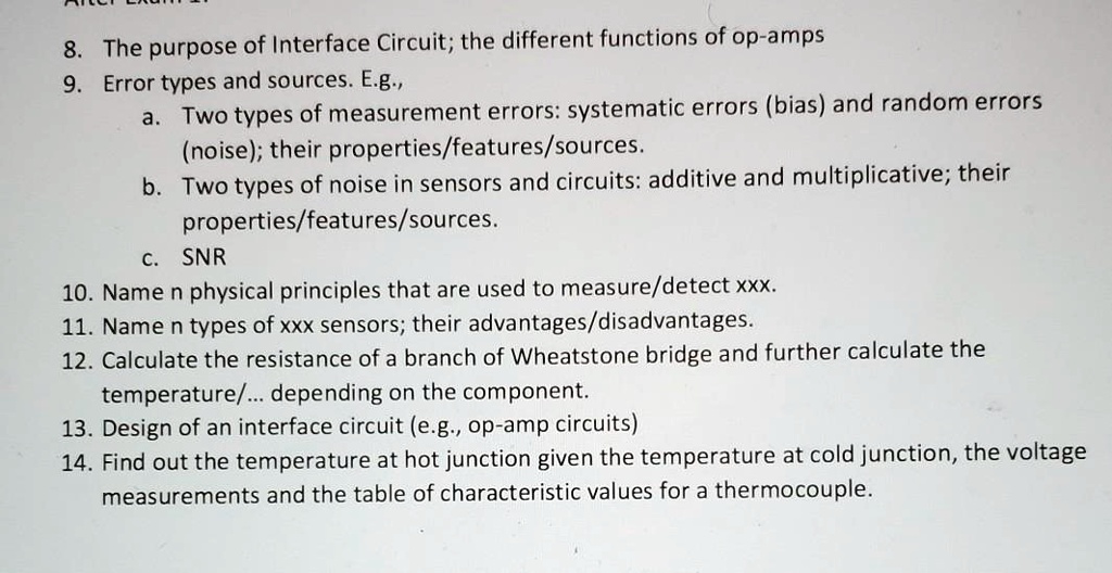 Solved 8 The Purpose Of Interface Circuit The Different Functions Of