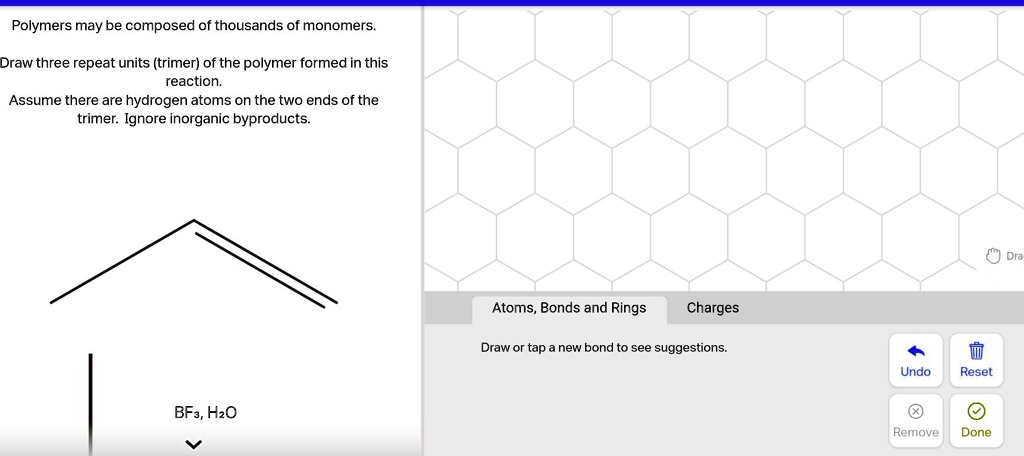 just this polymers may be composed of thousands of monomers draw three ...
