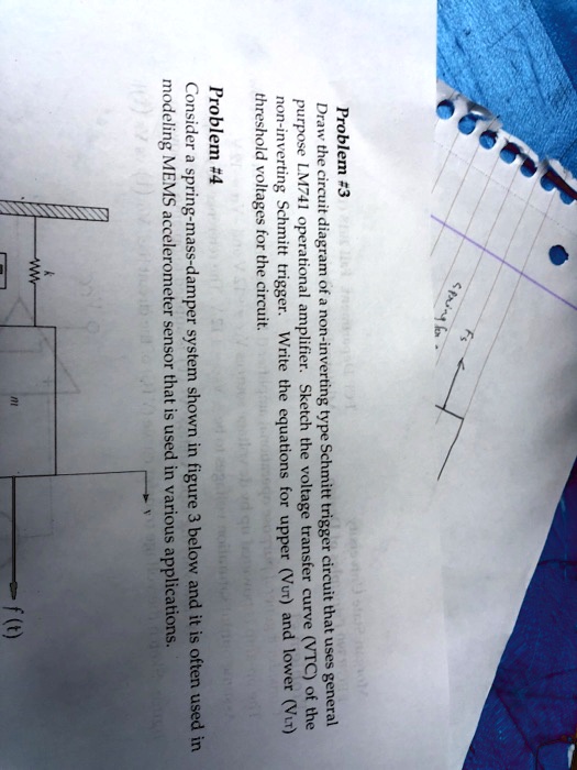 SOLVED: Problem #4: WM threshold voltages for the circuit. Problem #3: Modeling MEMS ...