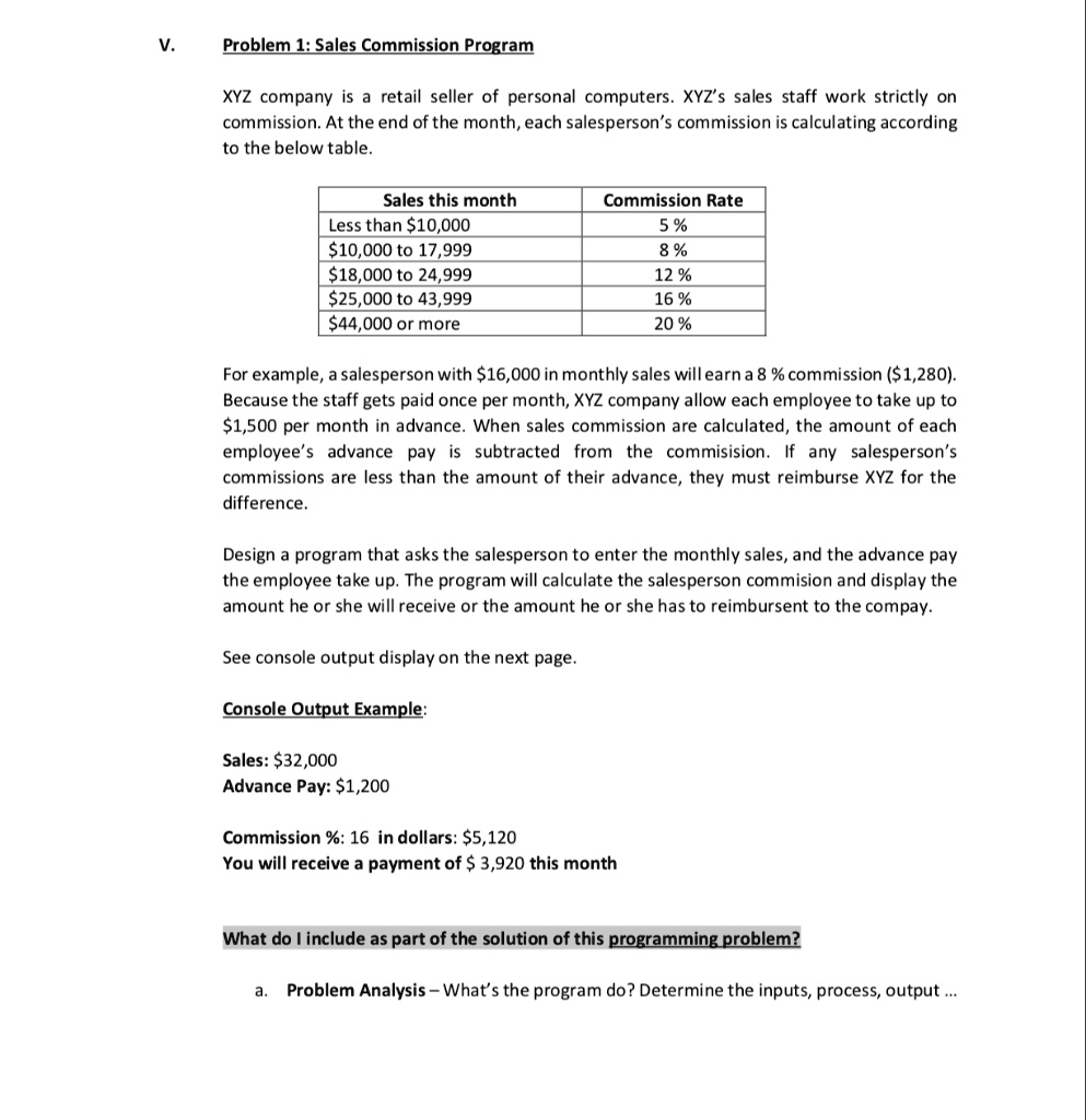 Solved Problem Analysis â€“ What Does The Program Do Determine The 0621