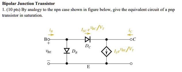 Bipolar Junction Transistor 1. (10 pts) By analogy to the npn case ...