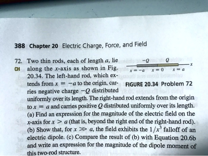 SOLVED:388 Chapter 20 Electric Charge, Force, and Field 72. Two thin ...
