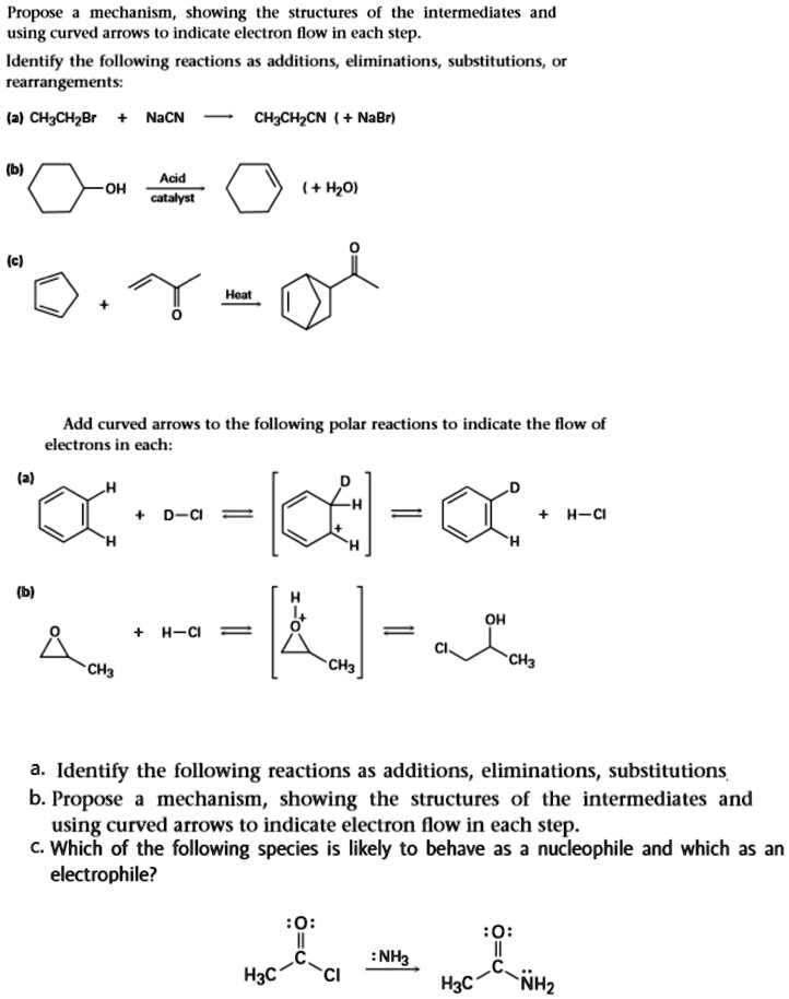Propose a mechanism, showing the structures of the intermediates and ... Propose a mechanism, showing the structures of the intermediates and ...