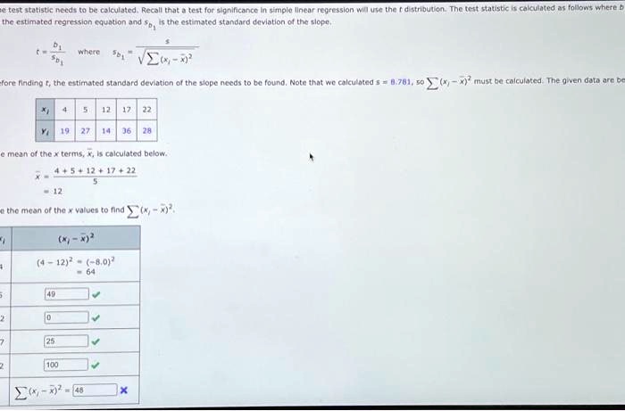 SOLVED: The test statistic needs to be calculated. Recall that a test ...