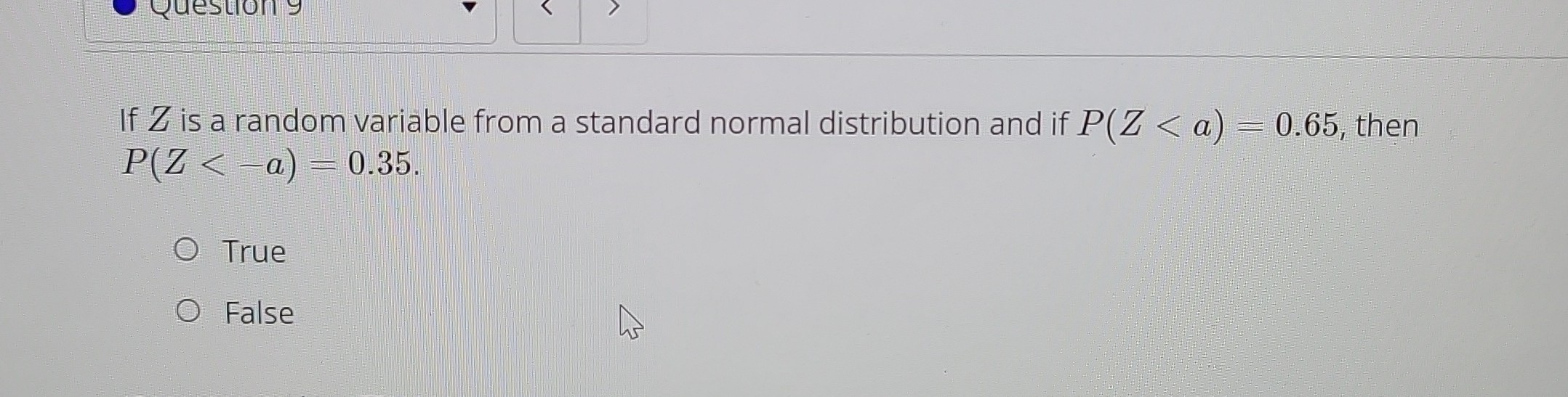 SOLVED: If Z is a random variable from a standard normal distribution and if P(Z