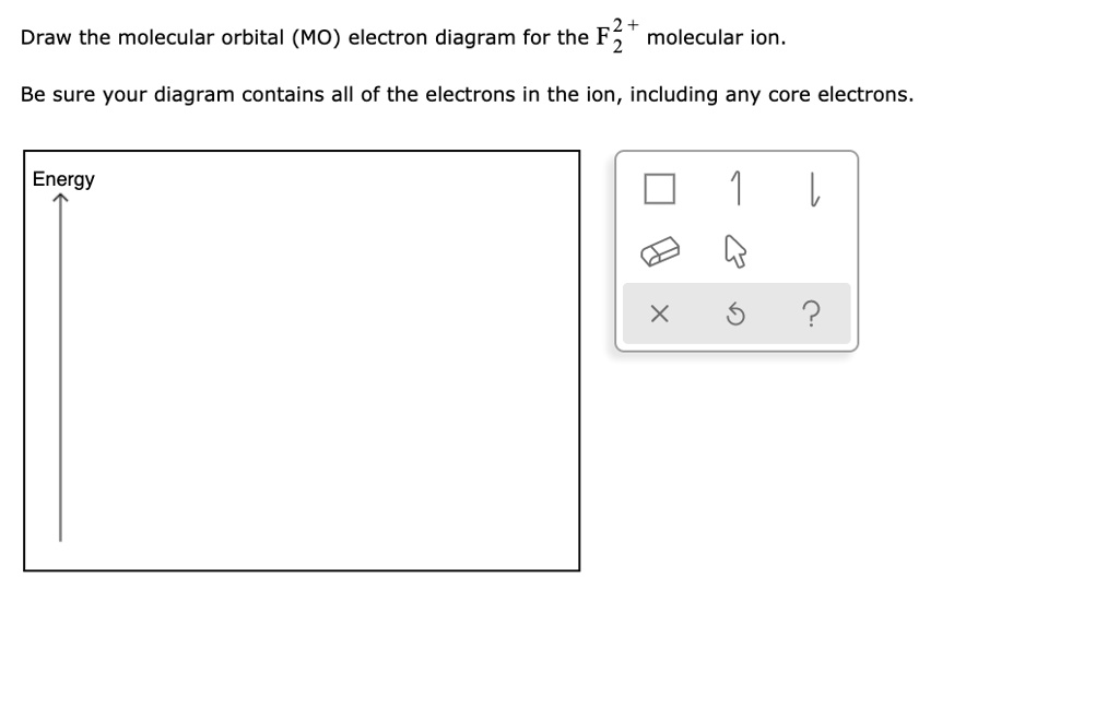 draw the molecular orbital mo electron diagram for the f2 molecular ion ...
