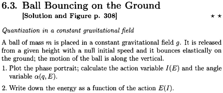 SOLVED: 6.3. Ball Bouncing on the Ground [Solution and Figure p. 308 ...