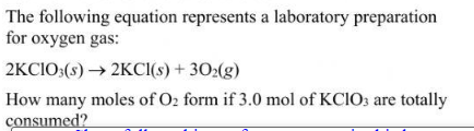 SOLVED: The following equation represents a laboratory preparation for ...