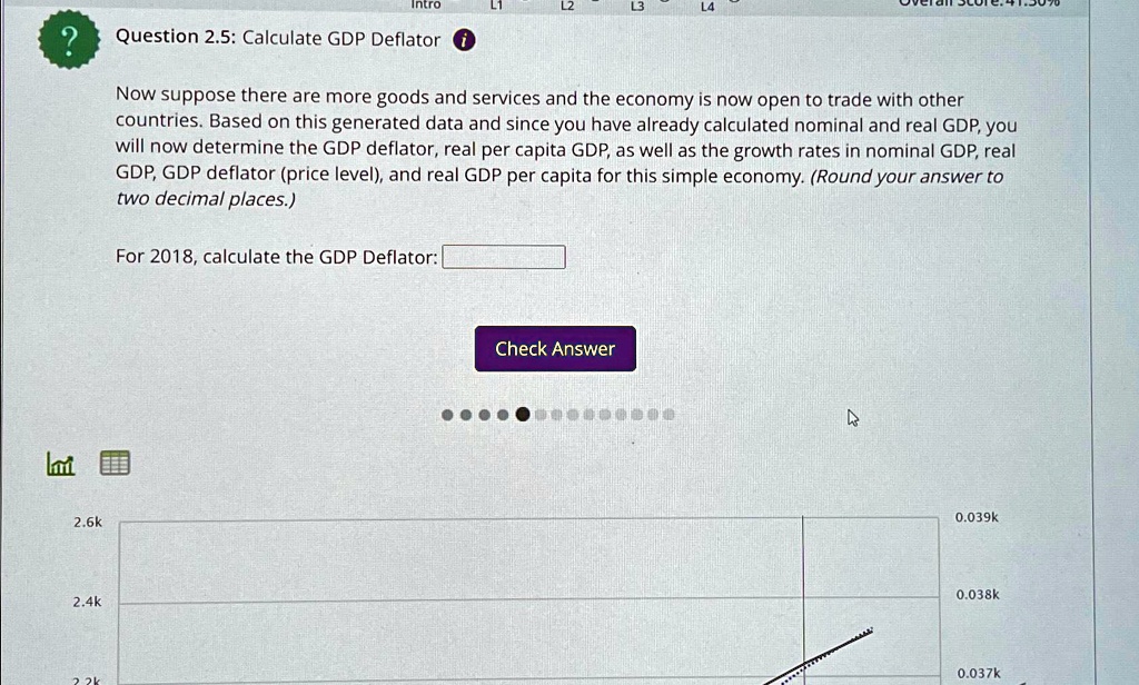 question 25 calculate gdp deflator now suppose there are more goods and ...
