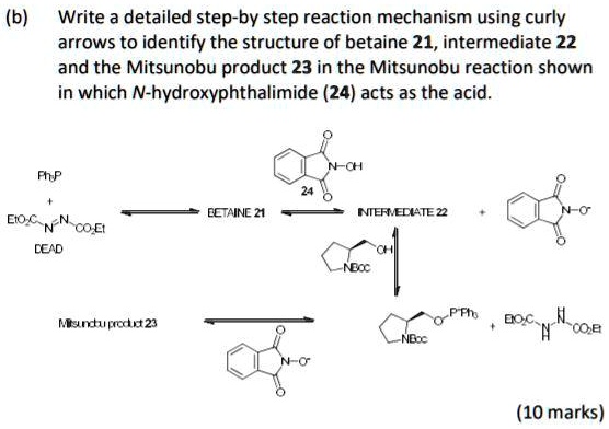 SOLVED: Write a detailed step-by step reaction mechanism using curly ...