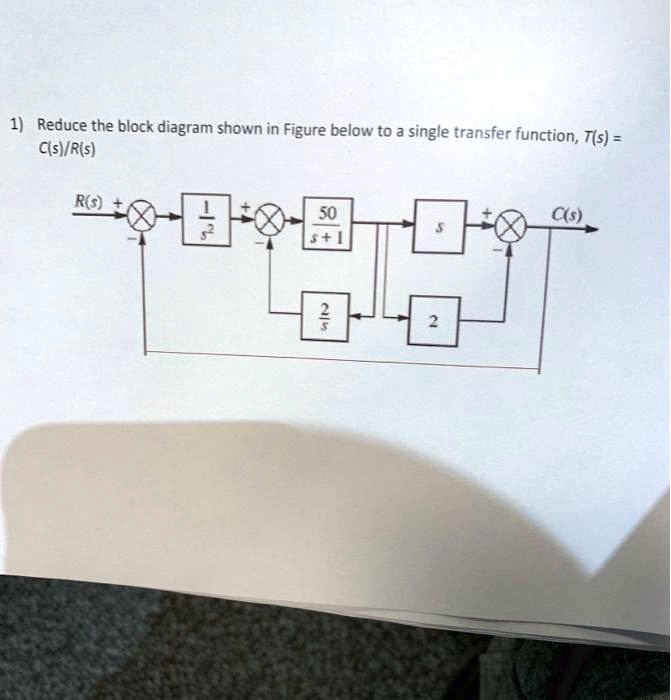 reduce the block diagram shown in figure below to a single transfer ... reduce the block diagram shown in figure below to a single transfer ...