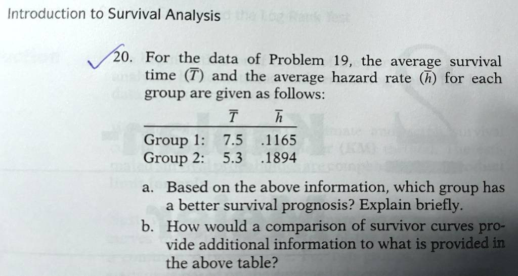 SOLVED: Note: This question is taken from “Survival Analysis, A self ...