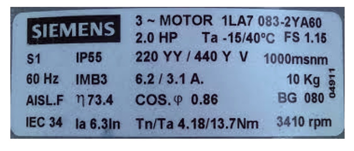 SOLVED: Based on the nameplate data of a three-phase induction motor ...